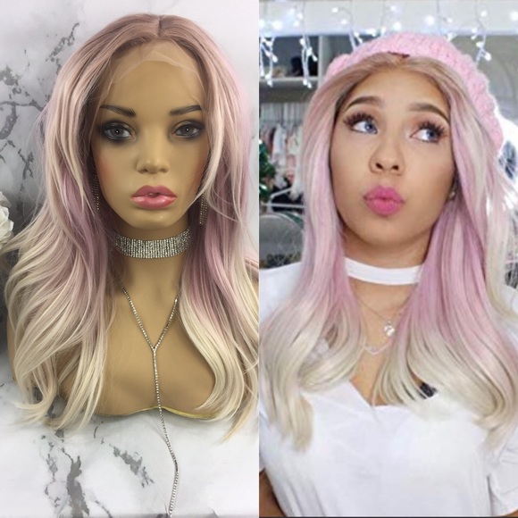 Other | Pink Diamond Synthetic Lace Front Wig Pink | Poshmark